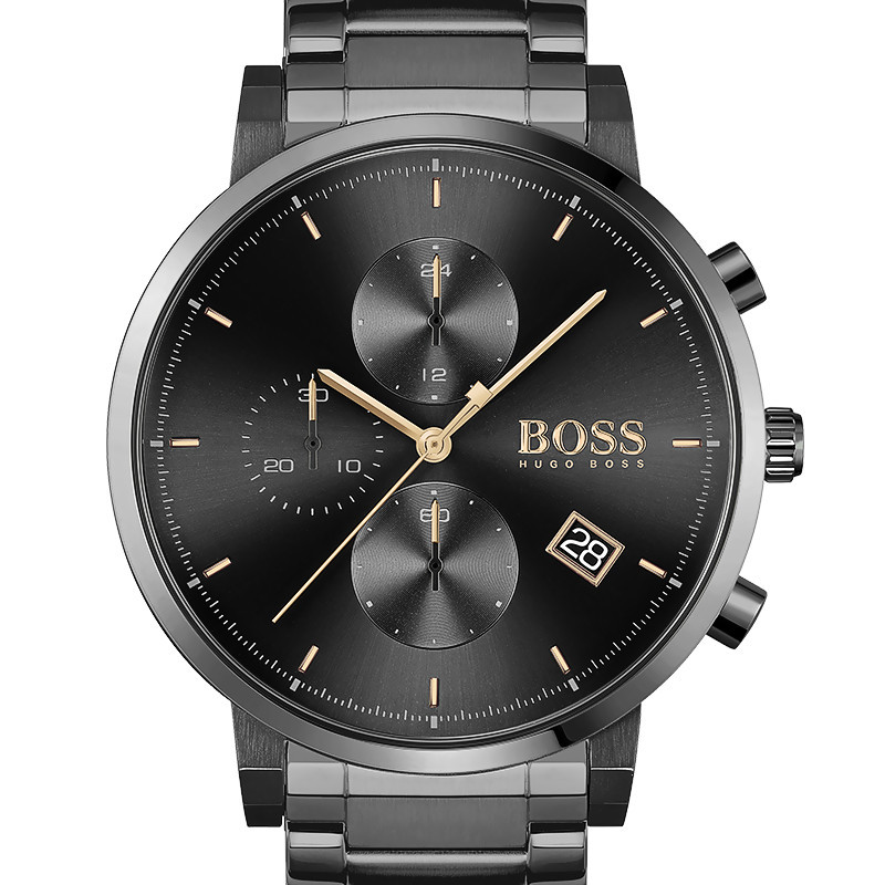 Montre Integrity Chrono Acier Noir, 1513780 - Hugo Boss