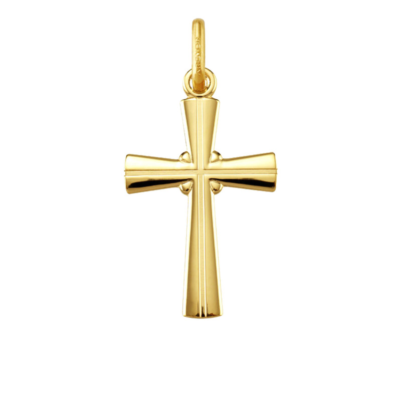 Croix sans Christ, Or Jaune 750, 14x22mm - Argyor