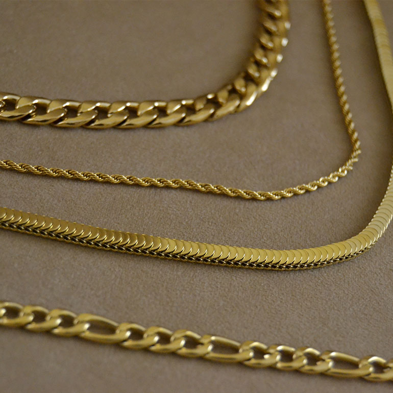 Les différents types de mailles de chaînes pour les bijoux